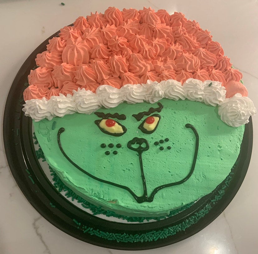 Grinch Ice Cream Cake | Sip N Swirl